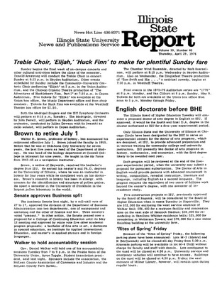 "Illinois State Report, April 29, 1976" by Illinois State University