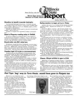 "Illinois State Report, March 16, 1978" by Illinois State University